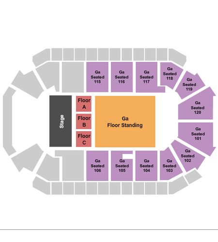 1st Bank Center Broomfield Seating